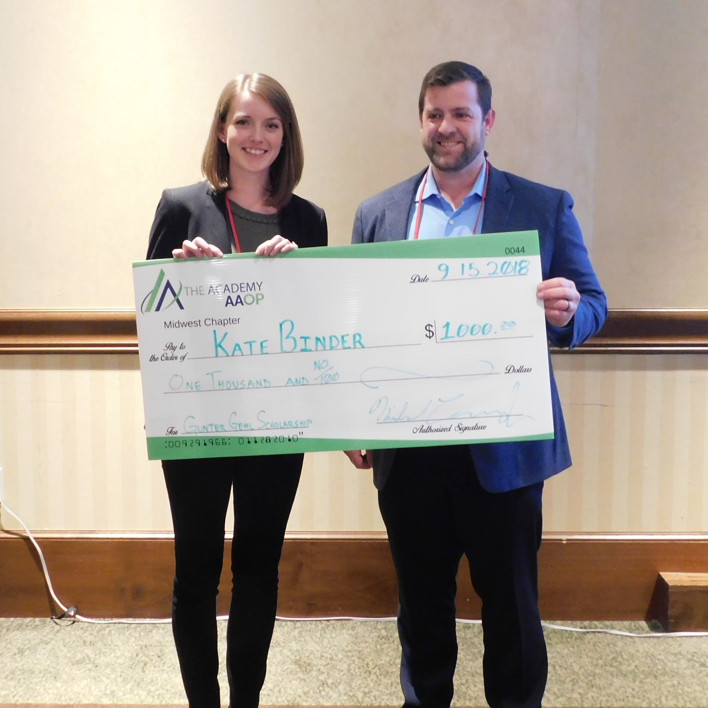 2018 MWCAAOP Gunter Gehl Scholarship Winner – Kate Binder – Clinical ...